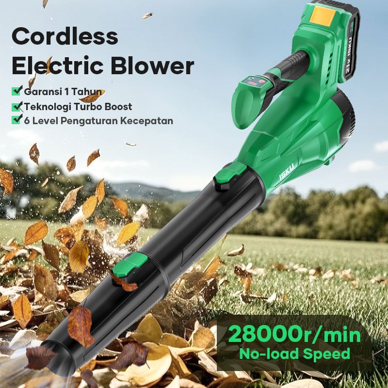 Jual ISKU Mesin Blower Angin Portable Brushless Lithium Blower Daun ...