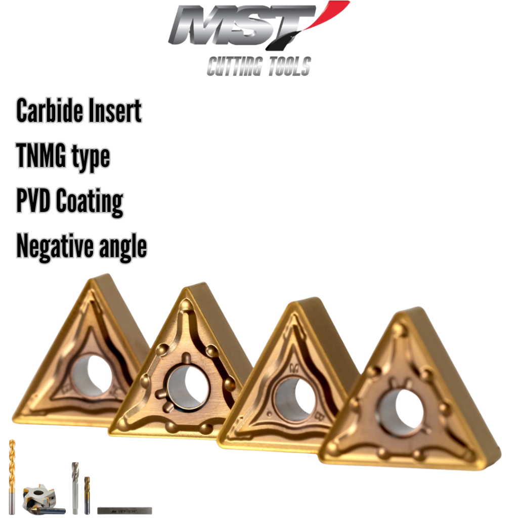 Jual MST Insert Lathe Machine TNMG Type PVD Coating Negative Angle Mata ...