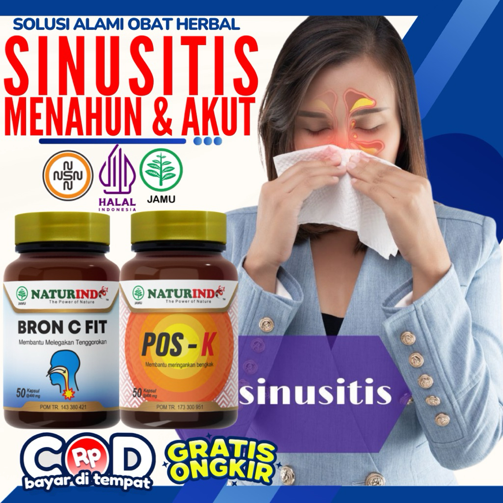 Jual Obat Herbal Sinusitis Polip Hidung Rhinitis Alergi Sinus Hidung ...