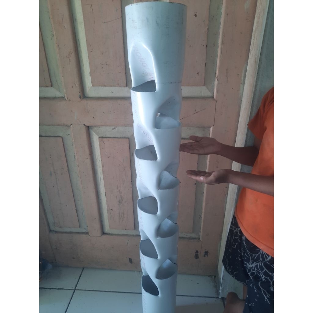 Jual Pot Tower Vertikal Pipa PVC 4 Inchi Ukuran 100 cm (16 lubang ...