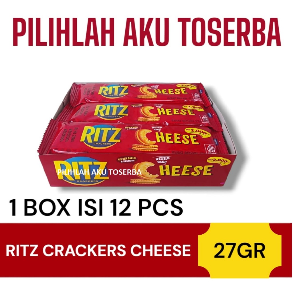 Jual Ritz Cheese Crackers 27 gr - ( HARGA 1 PACK ) | Shopee Indonesia