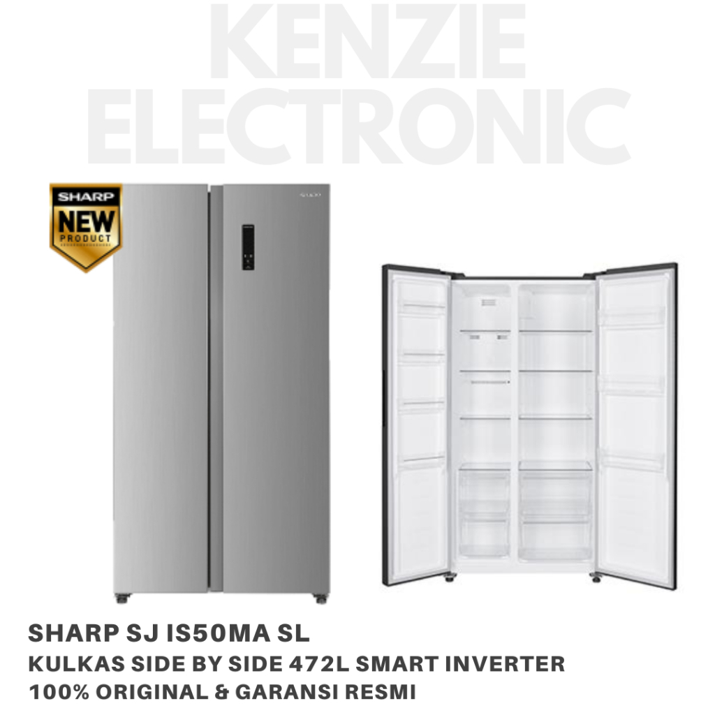 Jual SHARP SJ IS50MA SL Kulkas Side By Side Inverter 472 Liter Low Watt ...