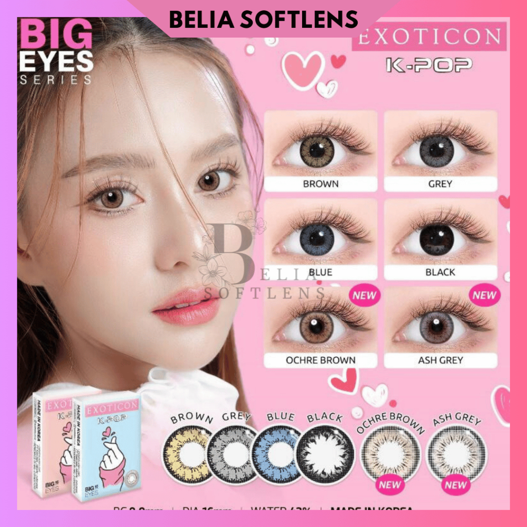 Jual SOFTLENS KPOP NORMAL & MINUS (-0.50 S/D -6.00) DIAMETER 16MM BY X2 ...
