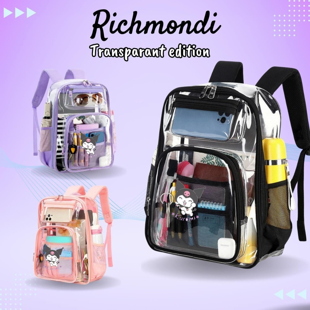 Jual Tas Ransel Transparan Pvc Bagpack Cewek Y34 | Shopee Indonesia