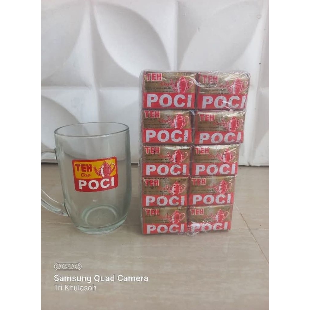 Jual TEH POCI 1 SLOP ISI 50pcs BERHADIAH 1 GELAS LOGO TEH POCI SELAMA ...