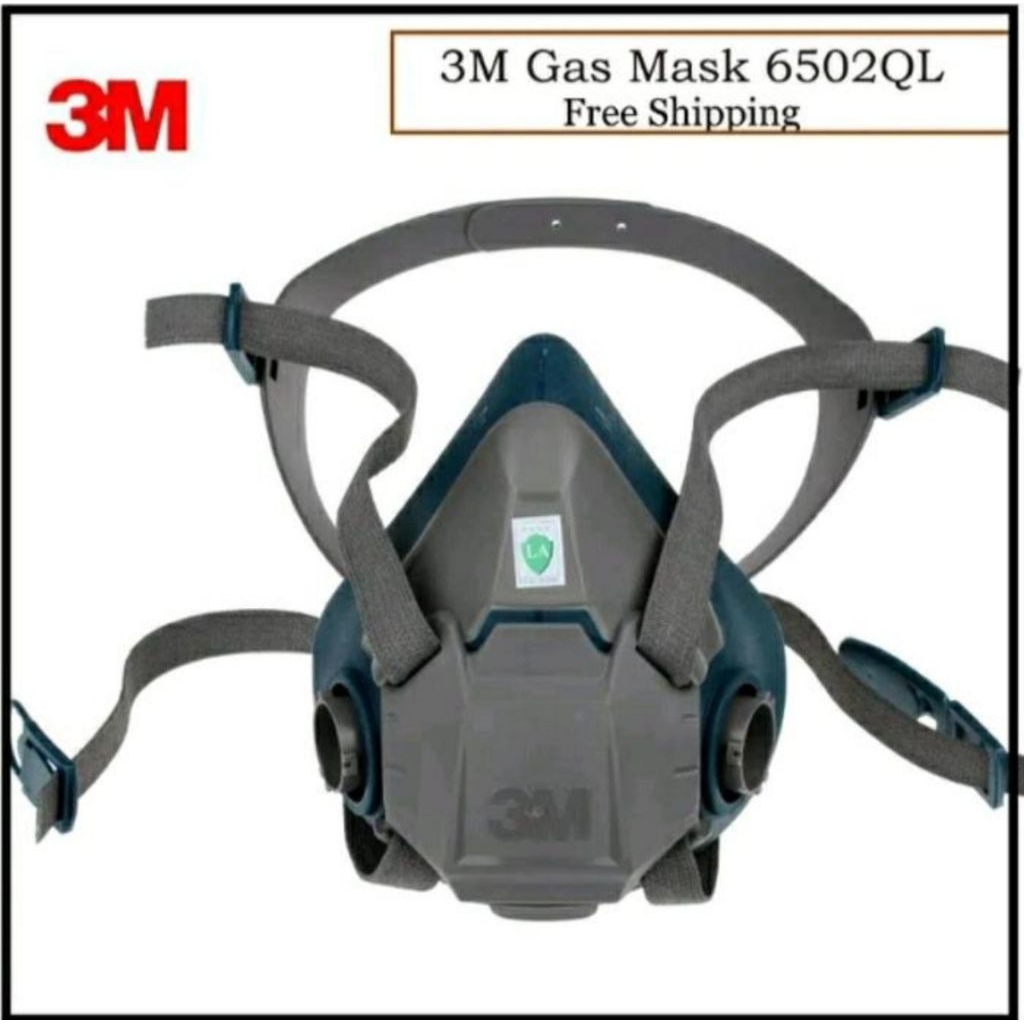 Jual 3M 6502QL Masker Rugged Comfort Quick Latch Half Facepiece Series ...
