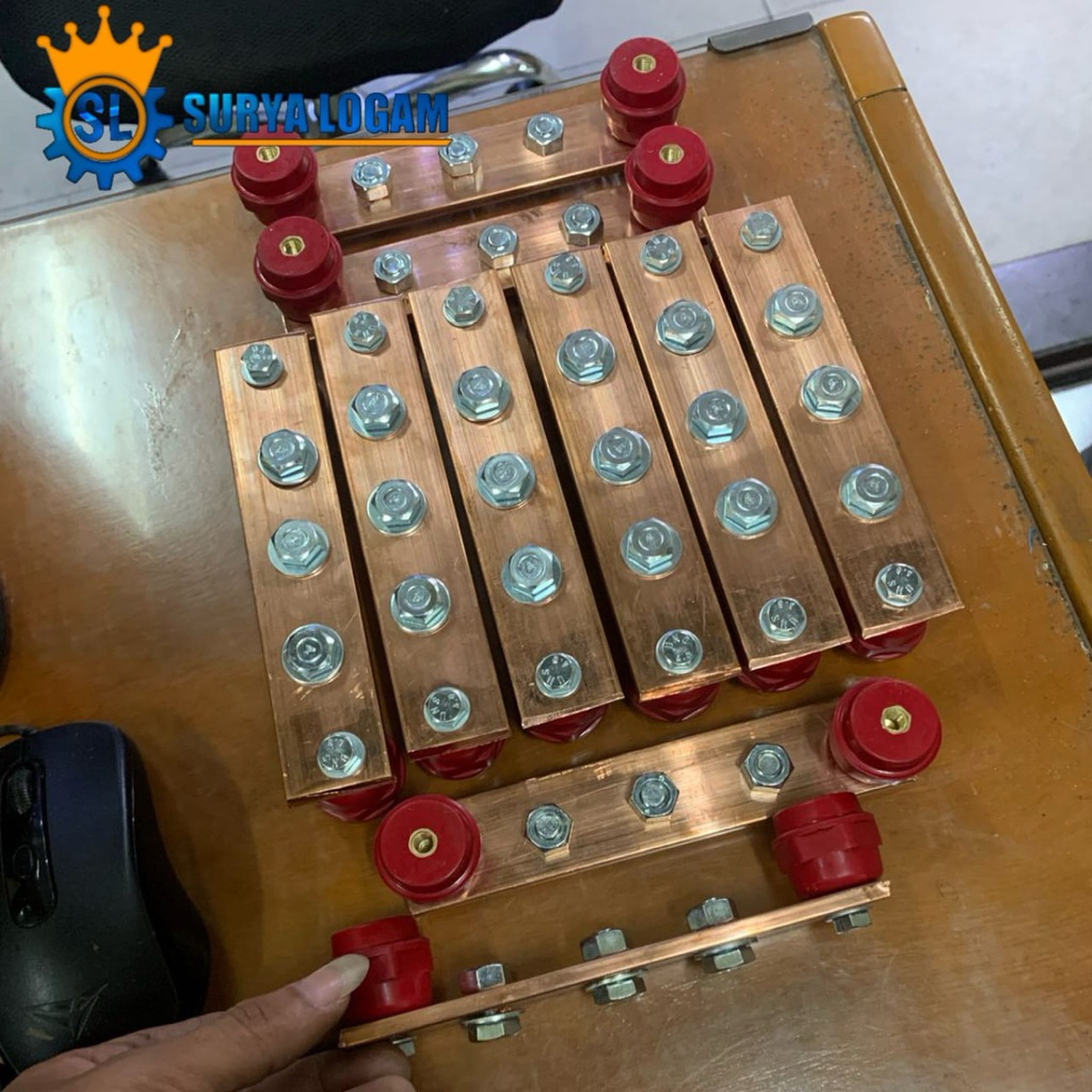 Jual busbar tembaga 5mm x 25mm x 220mm - busbar grounding Murni ...
