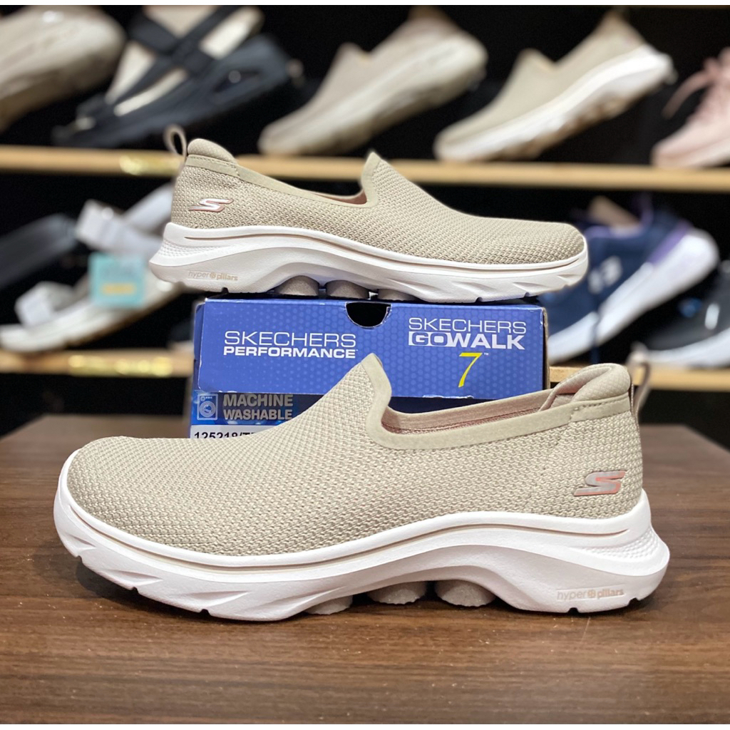 Jual Skechers GO WALK 7 125218 tpe womens size 37,5(24,5cm)(1)-40(27cm ...