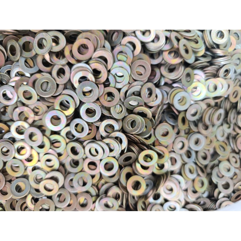 Jual ring plat m6x13x1,2 baut 10 kuning paket 100pcs | Shopee Indonesia