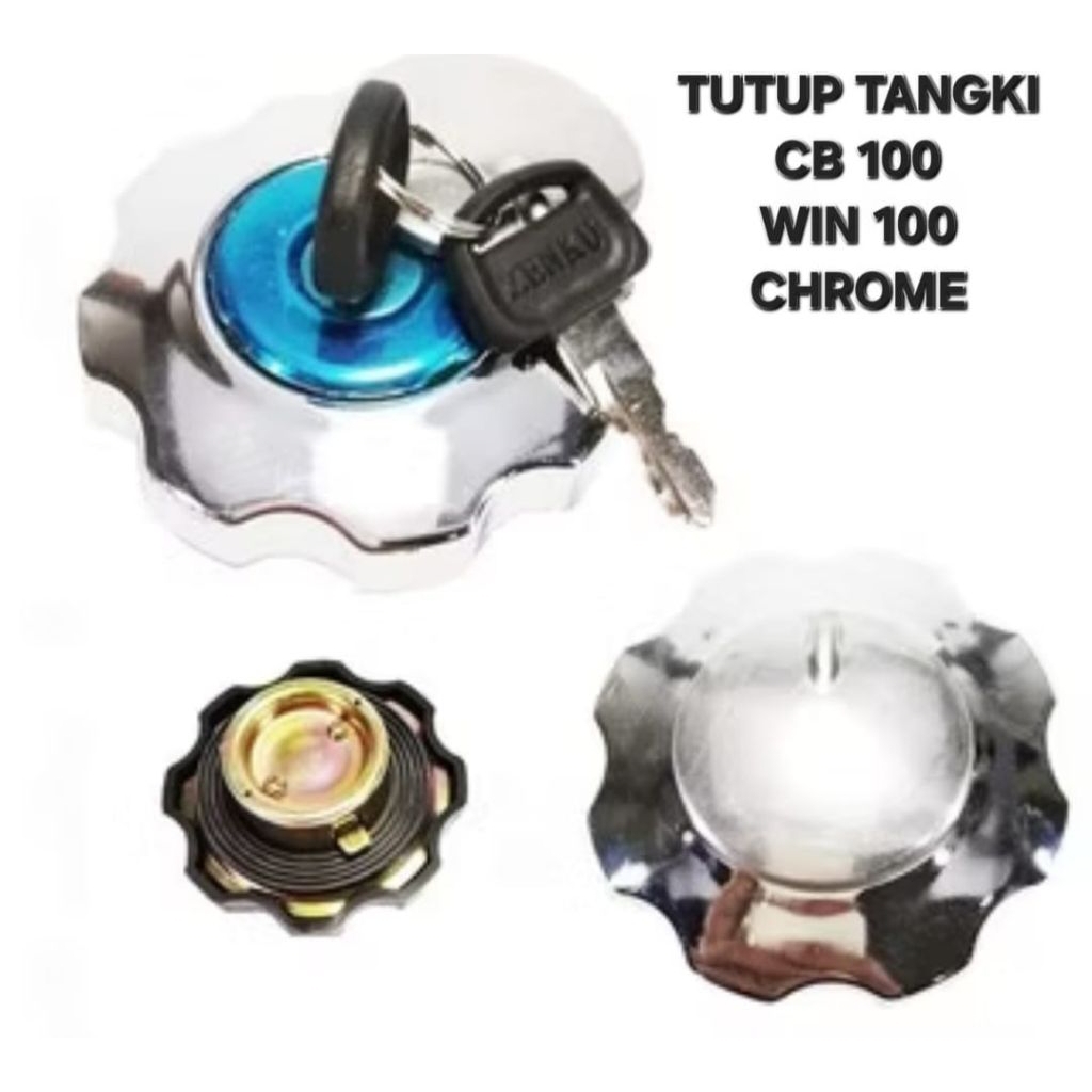 Jual TUTUP TANGKI BENSIN CB100 CB 100 WIN CHROME NEKEL | Shopee Indonesia