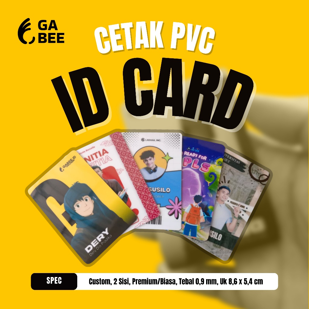 Jual ID CARD PVC - CETAK ID CARD PVC CUSTOM BISA SATUAN | Shopee Indonesia
