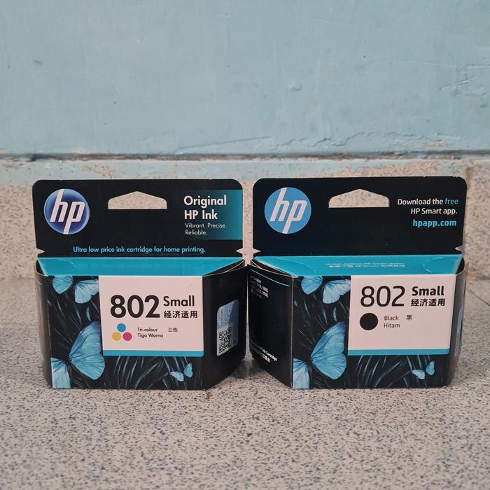 Jual HP 802 original ink cartridge tinta printer HP DESKJET 1000/1010 ...