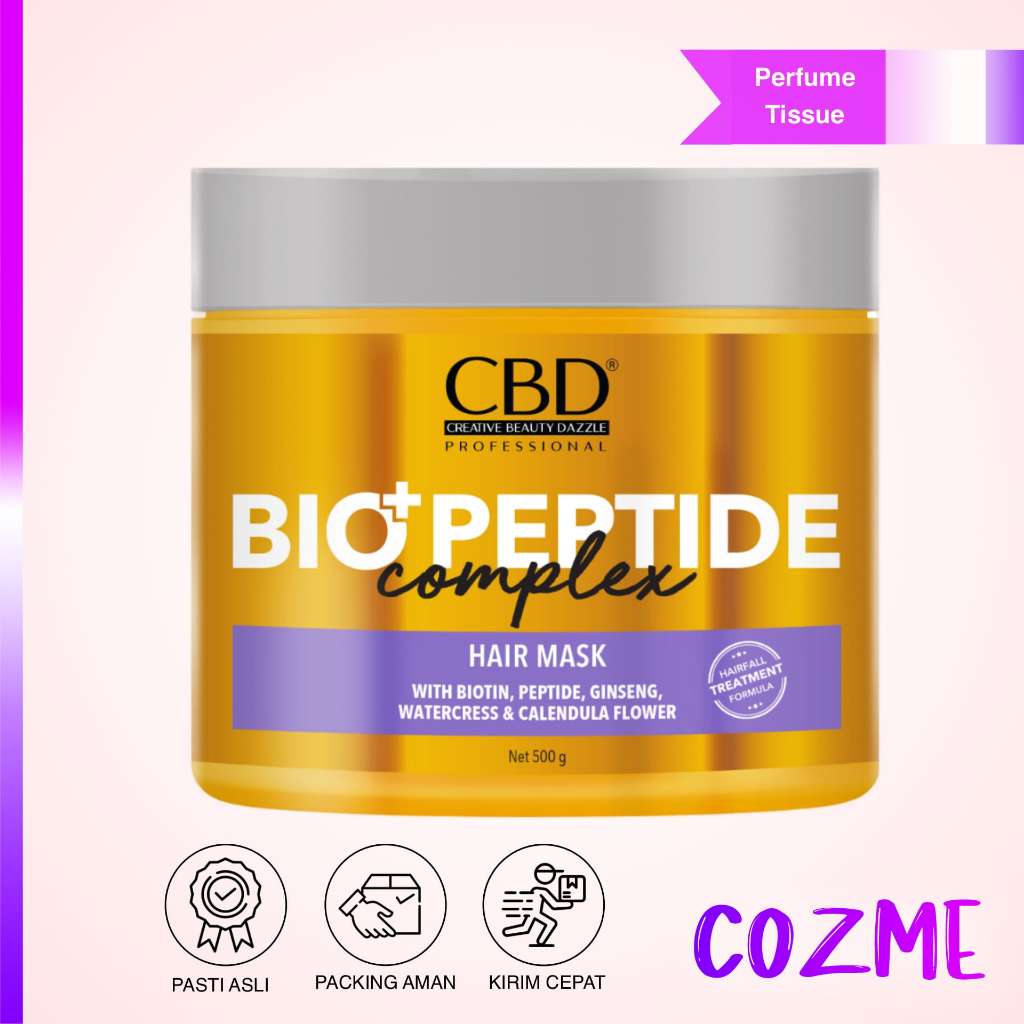 Jual CBD Bio+ Peptide Complex Hair Mask 500gr | Shopee Indonesia
