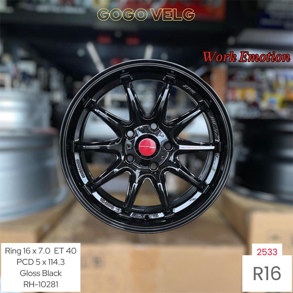 Jual Velg Mobil R16 Work Emotion ZR 10 PCD 5X114,3 Lebar 7 ET 40 Black ...
