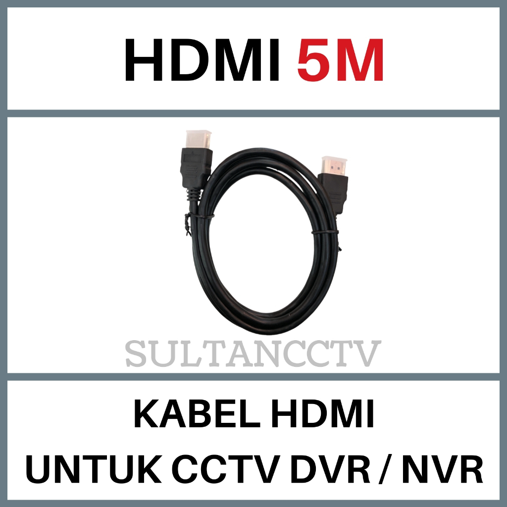 Jual Kabel Hdmi To Hdmi 5M METER Untuk Cctv DVR / NVR | Shopee Indonesia