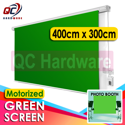 Jual Layar Green Screen Studio Motorized 200" inch Ukuran 400cm x 300cm ...