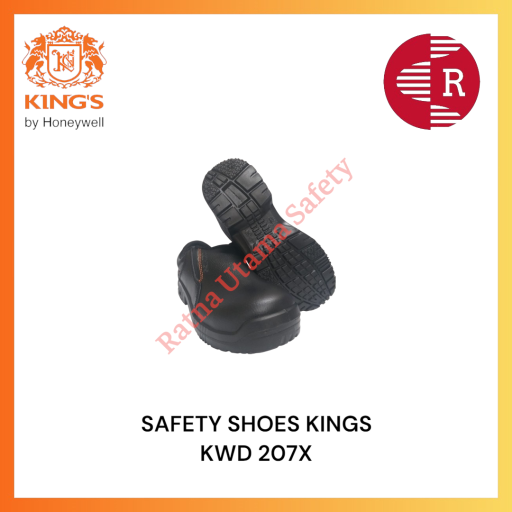 Jual Sepatu Safety Merk Kings Type 207 Warna Hitam | Shopee Indonesia