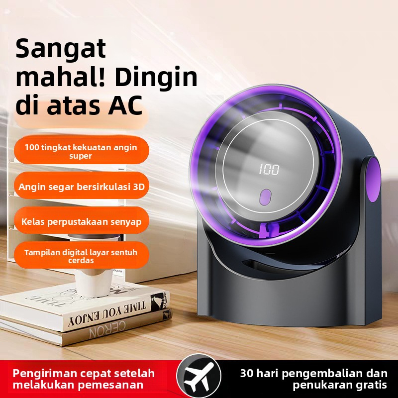 Jual Kipas Meja Turbin Silent 100 Kecepatan Angin 5 Tingkat Display ...