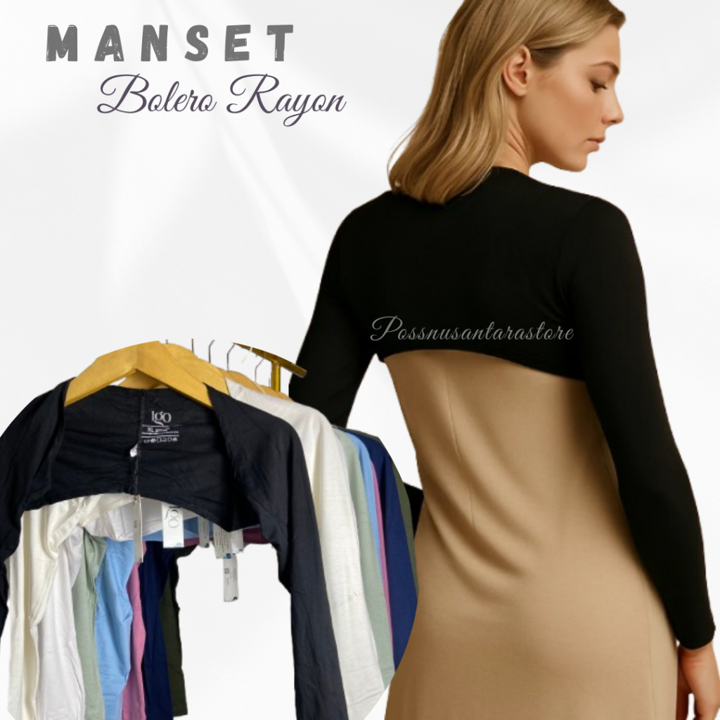 Jual MANSET TANGAN SAMBUNG BOLERO BAHAN RAYON PREMIUM ANTI MELOROT ...