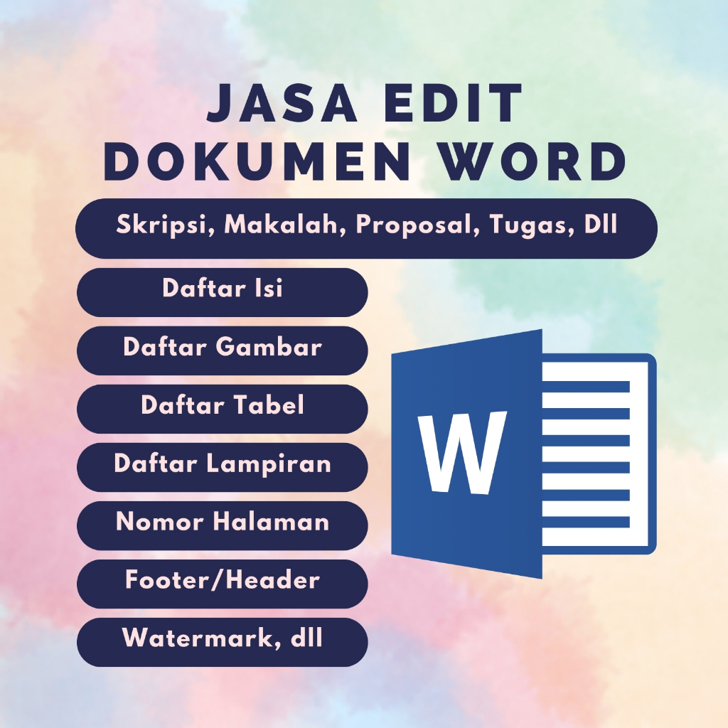 Jual Jasa Perapihan Dokumen Skripsi | Penomoran Halaman, Daftar Isi ...