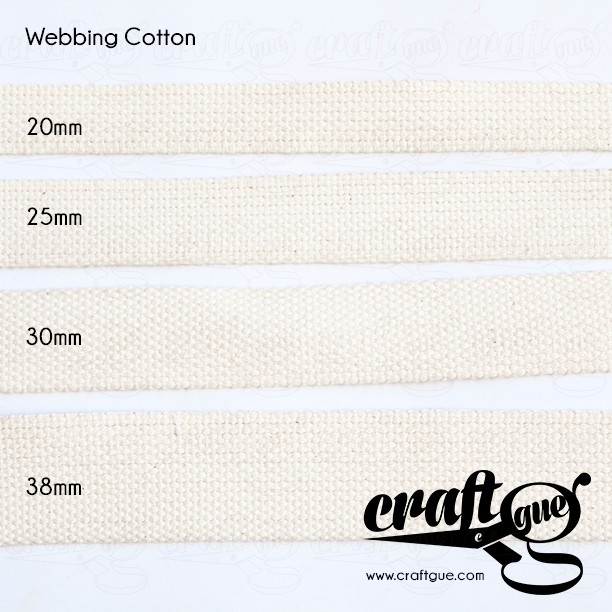 Jual Tali Tas Webbing Cotton Katun (Per Meter) | Shopee Indonesia