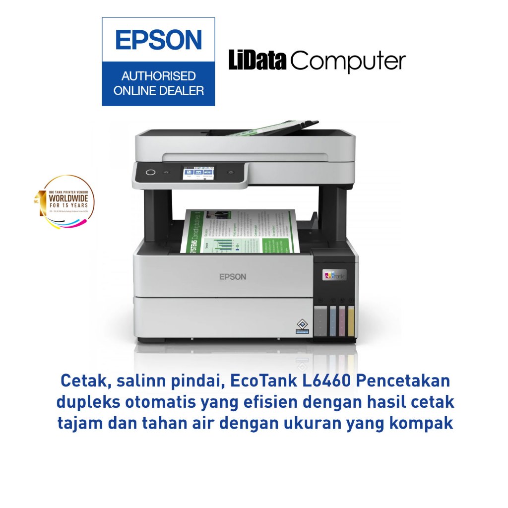 Jual Printer EPSON EcoTank L6460 A4 Ink Tank | Shopee Indonesia