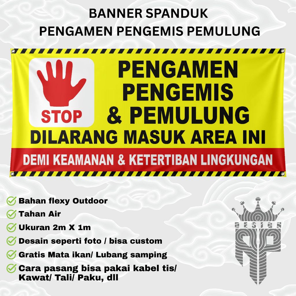 Jual BANNER SPANDUK BENER MMT MENGEMIS / SPANDUK LPENGAMEN PENGEMIS ...
