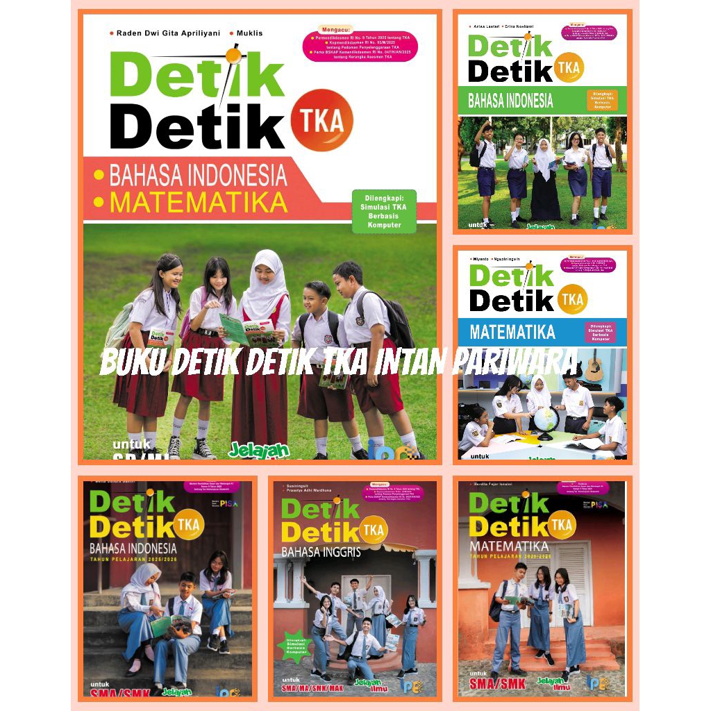 Jual BUKU DETIK DETIK TKA SD, SMP, SMA INTAN PARIWARA THN 2025/2026 ...