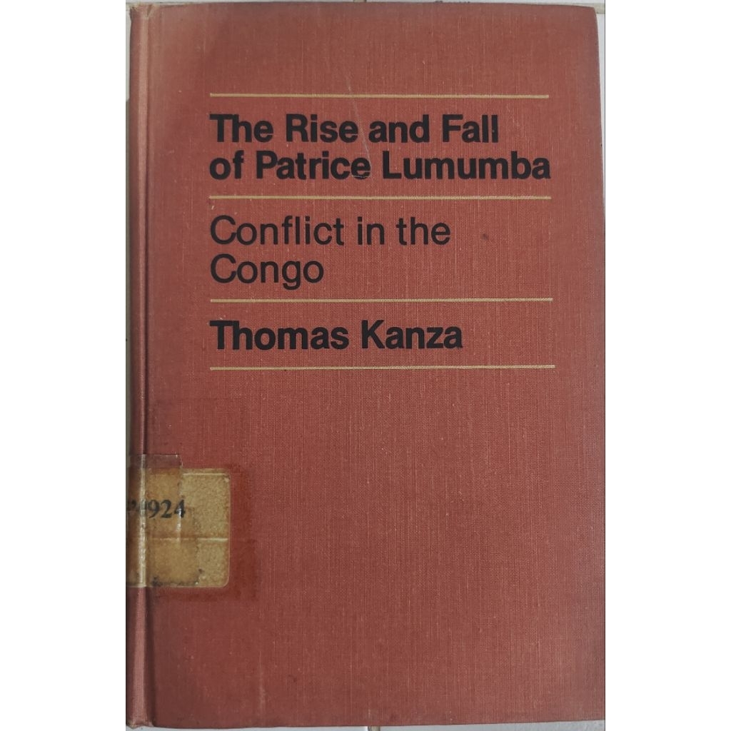 Jual BUKU THE RISE AND FALL OF PATRICE LUMUMBA CONFLICT IN THE CONGO ...