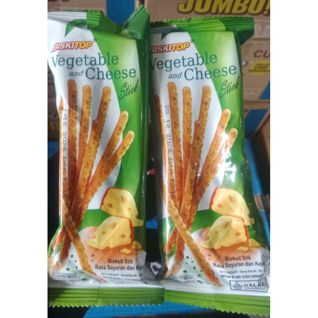Jual Biskitop Vegetable Cheese Stick Harga Per 5 Pcs | Shopee Indonesia
