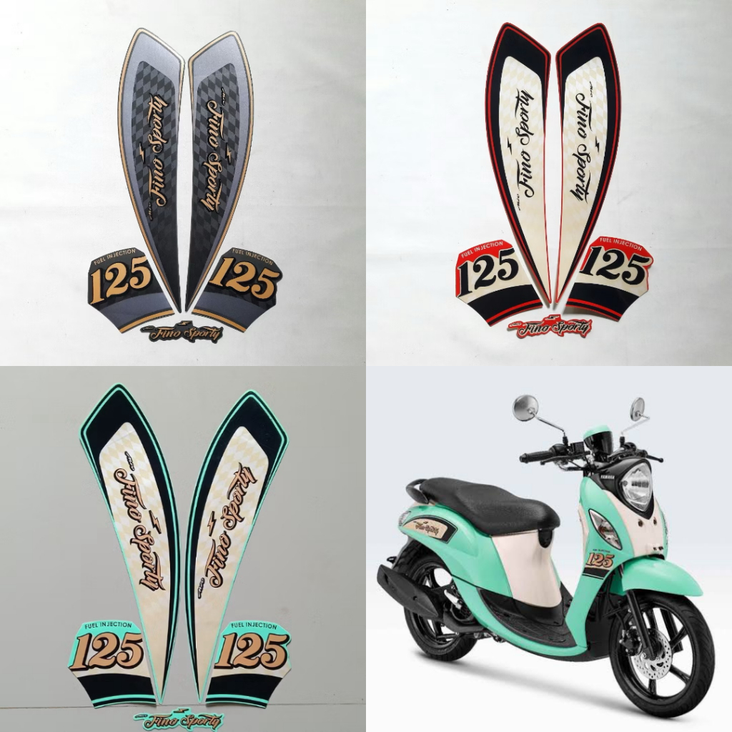 Jual stiker striping yamaha fino 125 sporty 2021 2022 lis body ...