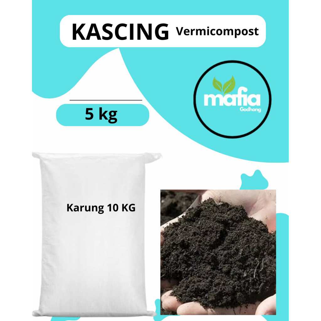 Jual KASCING VERMICOMPOST BERAT NETTO 5 kg | Shopee Indonesia