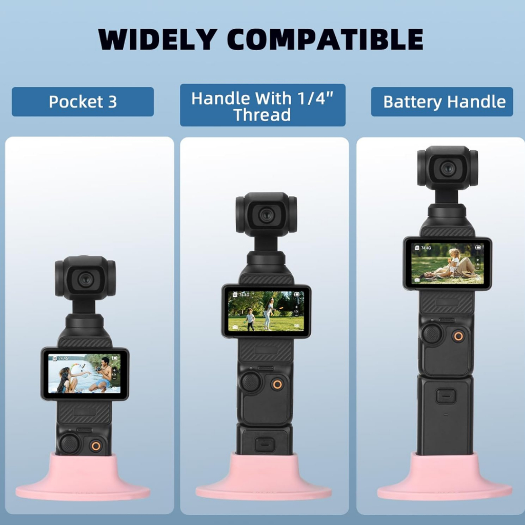 Jual BRDRC DJI Osmo Pocket 3 Stand Base Mount, Silicone Non-Slip ...