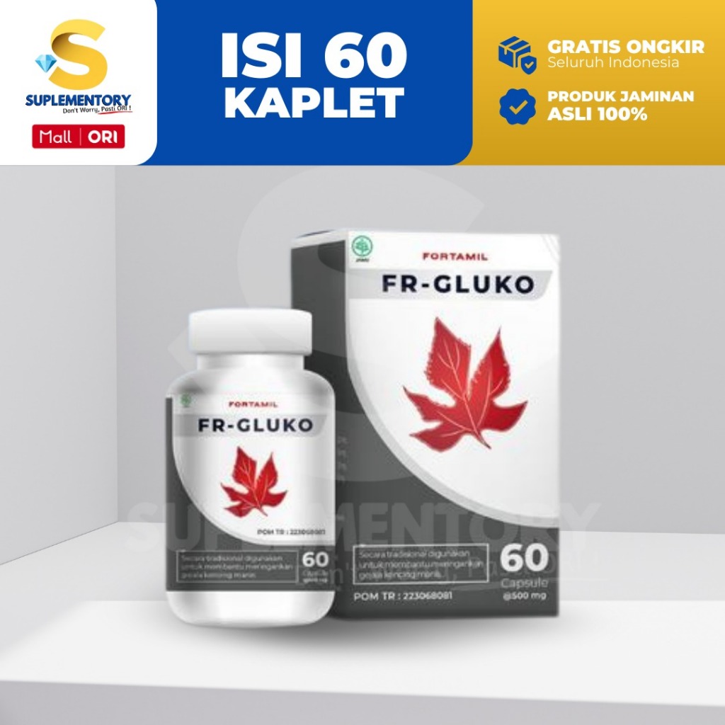 Jual FR-Gluko Kapsul Obat Herbal Diabetes Melitus Penurun Gula Darah ...