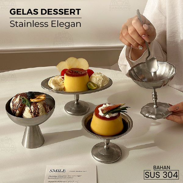 Jual SUS 304 Stainless Steel Ice Cream Cup Gelas Es Krim Dessert ...