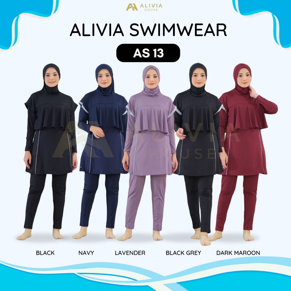 Jual Alivia House - Alivia Swimwear AS 13 - Baju renang muslimah syari ...