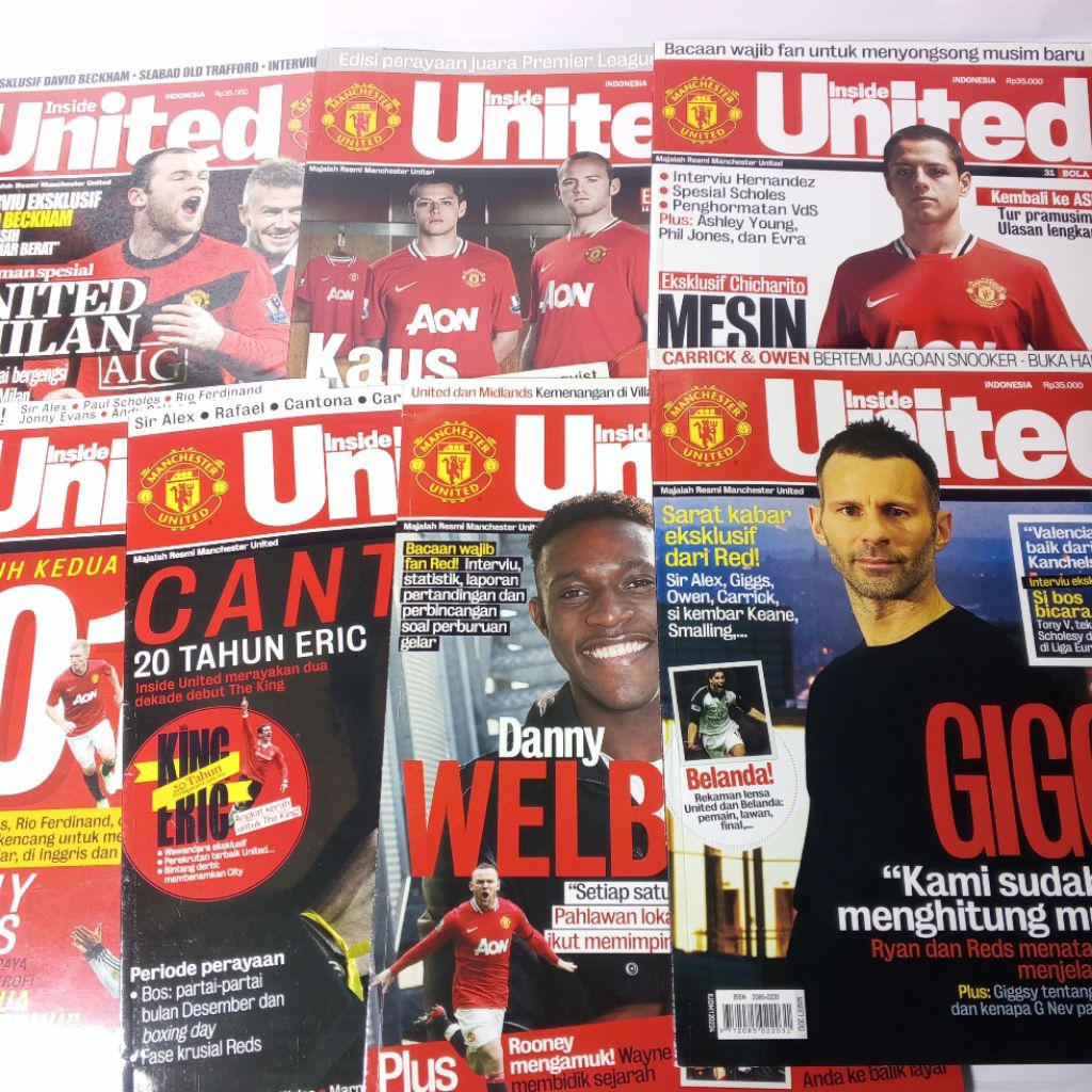 Jual Inside united tahun 2010 2011 2012 2013 majalah resmi manchester ...