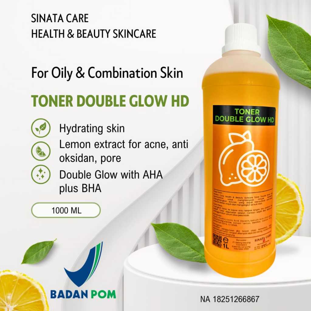 Jual TONER DOUBLE GLOW HD LITERAN ISI 1 LITER ( TONER LEMON LITERAN ...