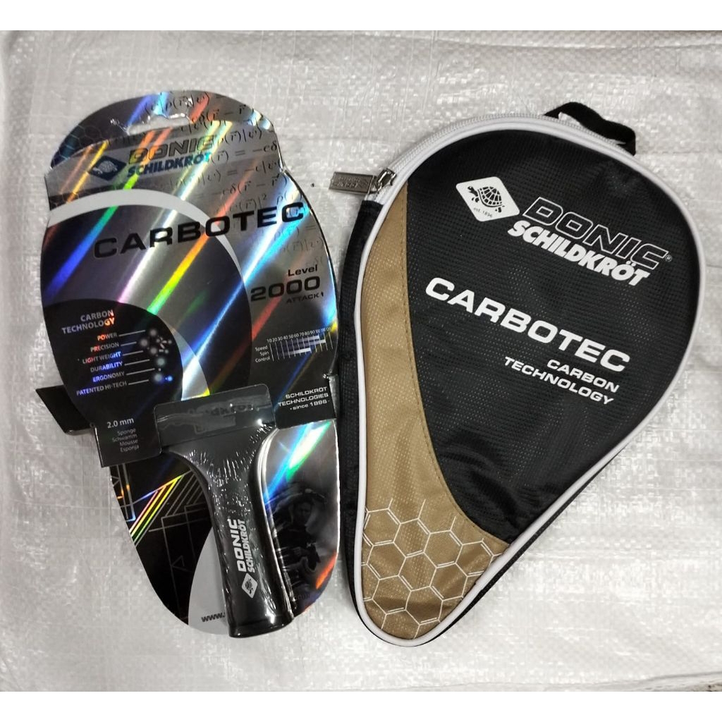 Jual bat pingpong/tenis meja schildkrot carbotec level 2000 original% | Shopee Indonesia