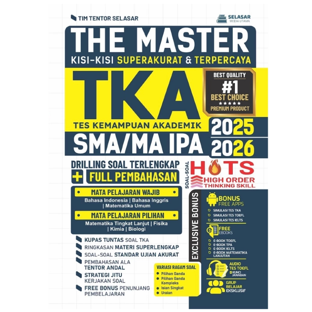 Jual Buku The Master TKA SMA/MA IPA IPS 2025 2026 - Selasar Media Utama ...
