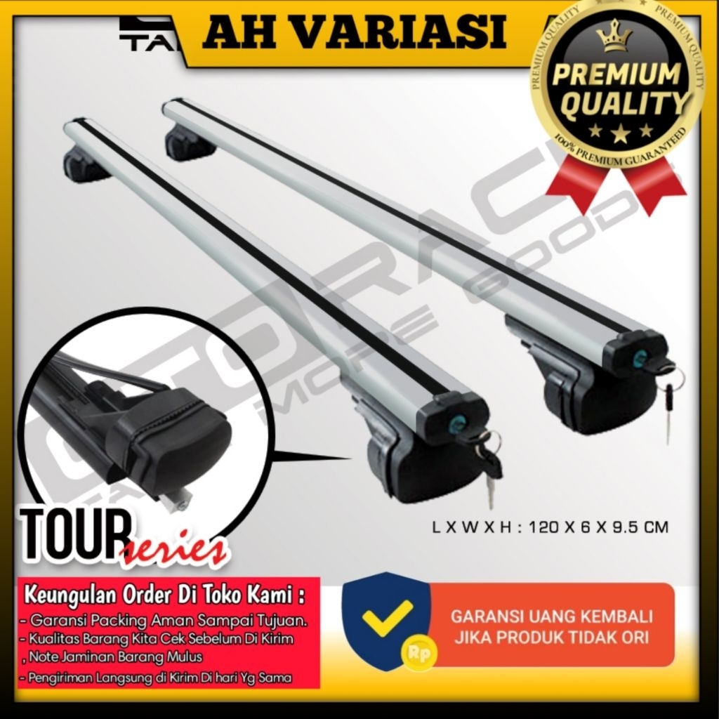 Jual Cross Bar Otorack Universal Jepit Roof Rail Tour Series Otoproject ...