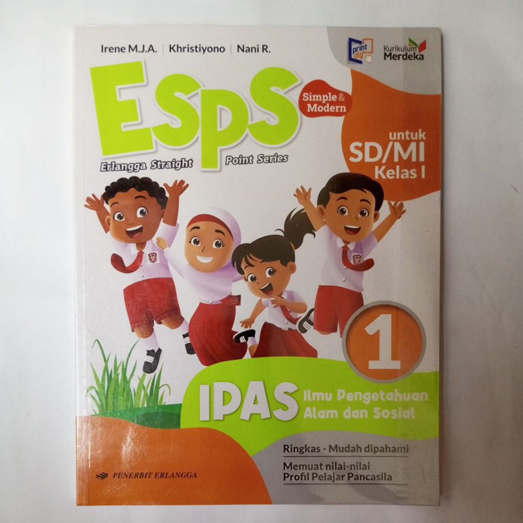 Jual IPAS kls 1 SD Kurikulum Merdeka Erlangga | Shopee Indonesia