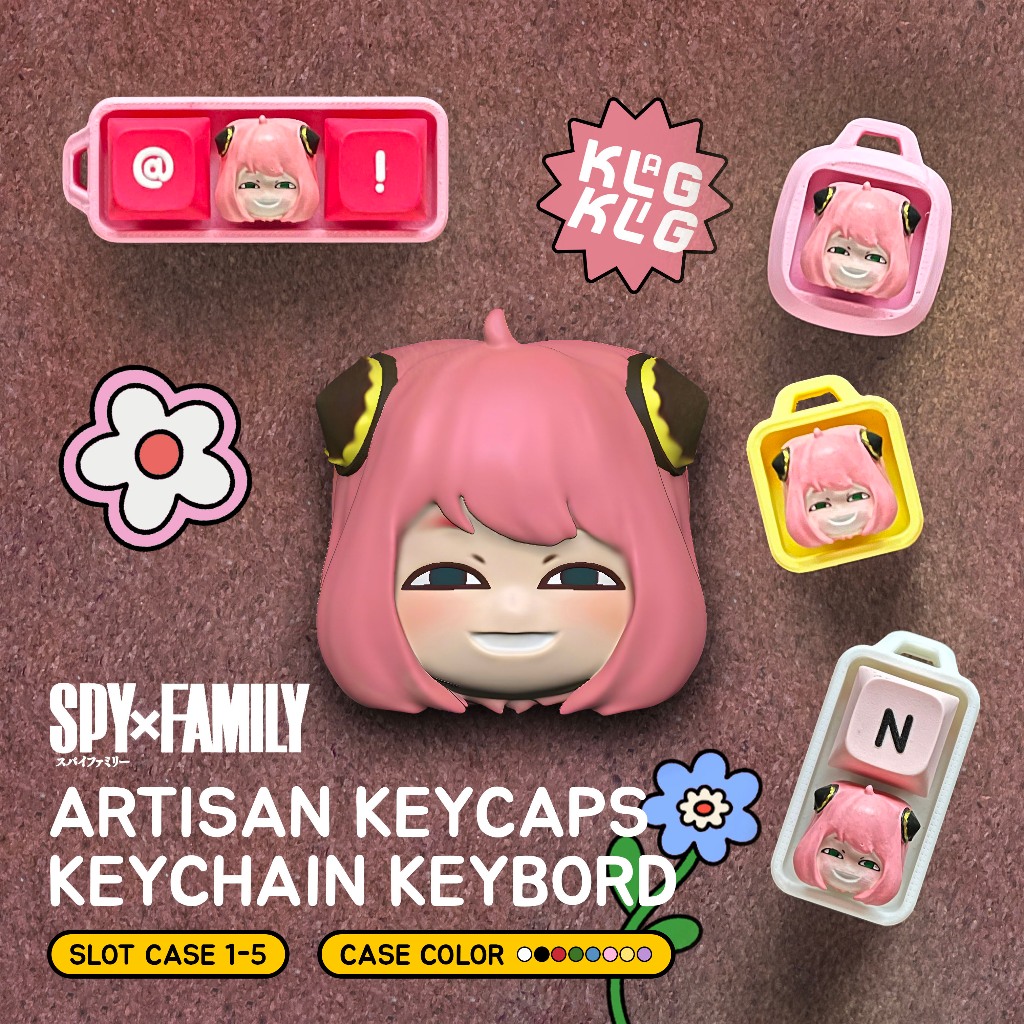 Jual Keychain Keyboard Custom Artisan Keycaps - ANYA SPY X FAMILY ...