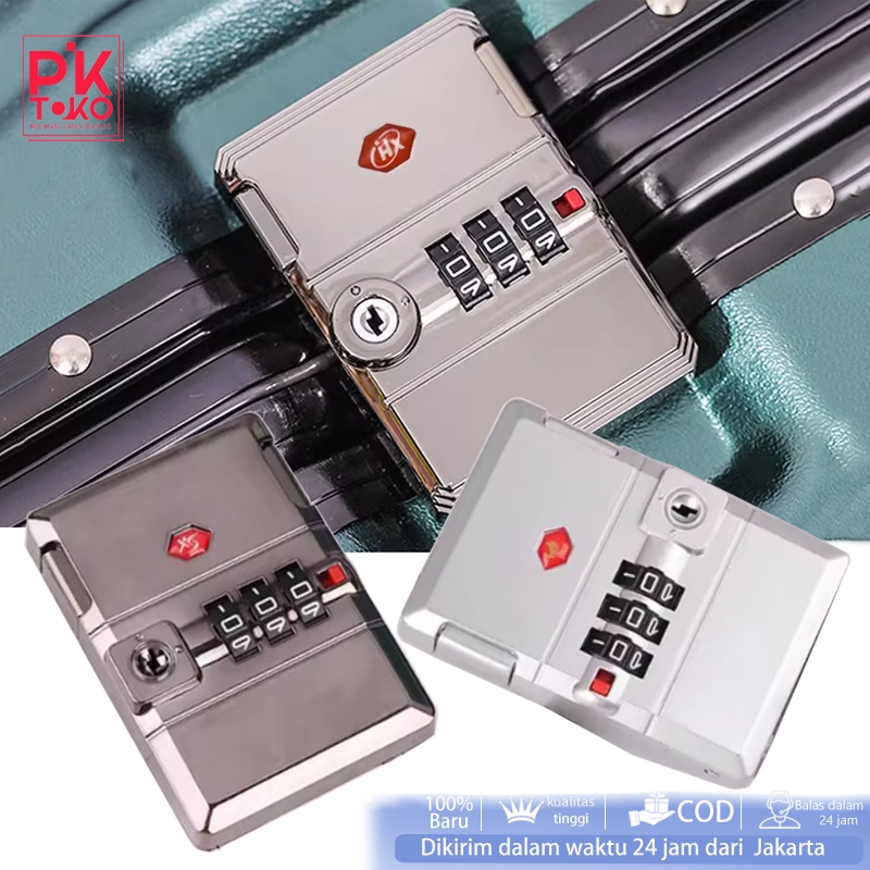 Jual Kunci Koper Pengganti Smart Lock 3 Angka, Kunci Kode Kombinasi ...