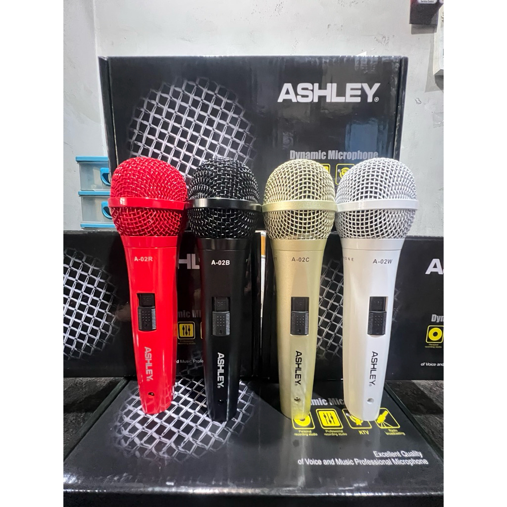 Jual Mic Kabel Ashley A02 Warna (merah,putih,champ,hitam) | Shopee ...