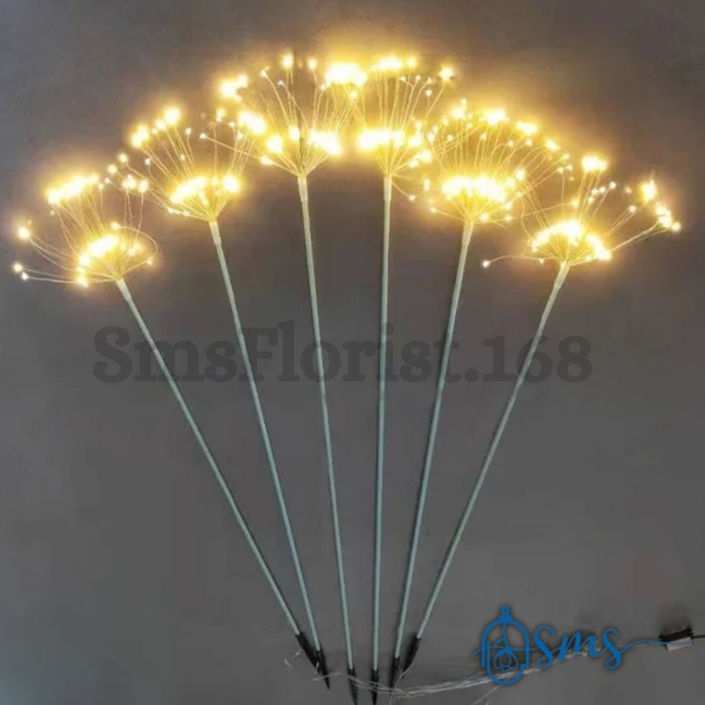 Jual SMS Lampu Tancap Kembang Api Dekorasi Pernikahan 1SET LAMPU ...