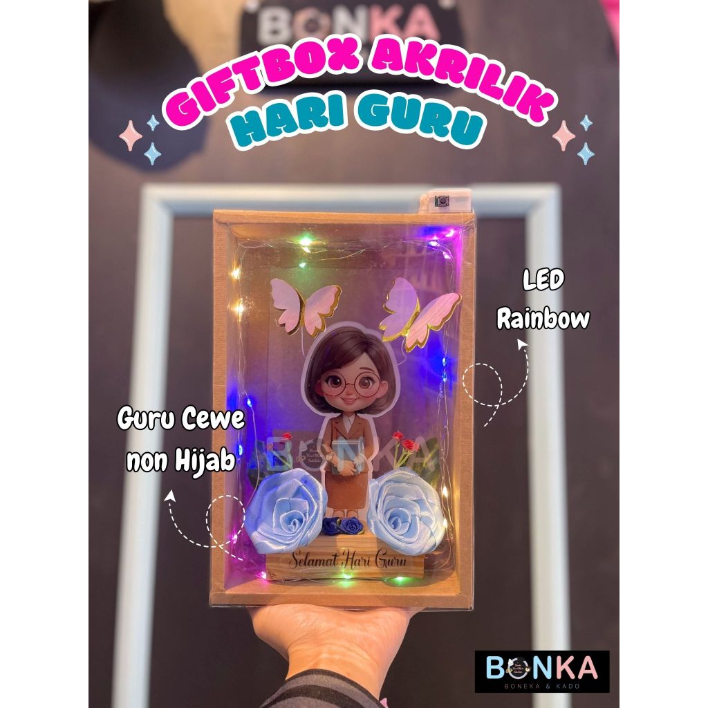 Jual Kado Spesial Guru Cewe Hari Guru Cutom Ucapan Terimakasih Guru Ku ...