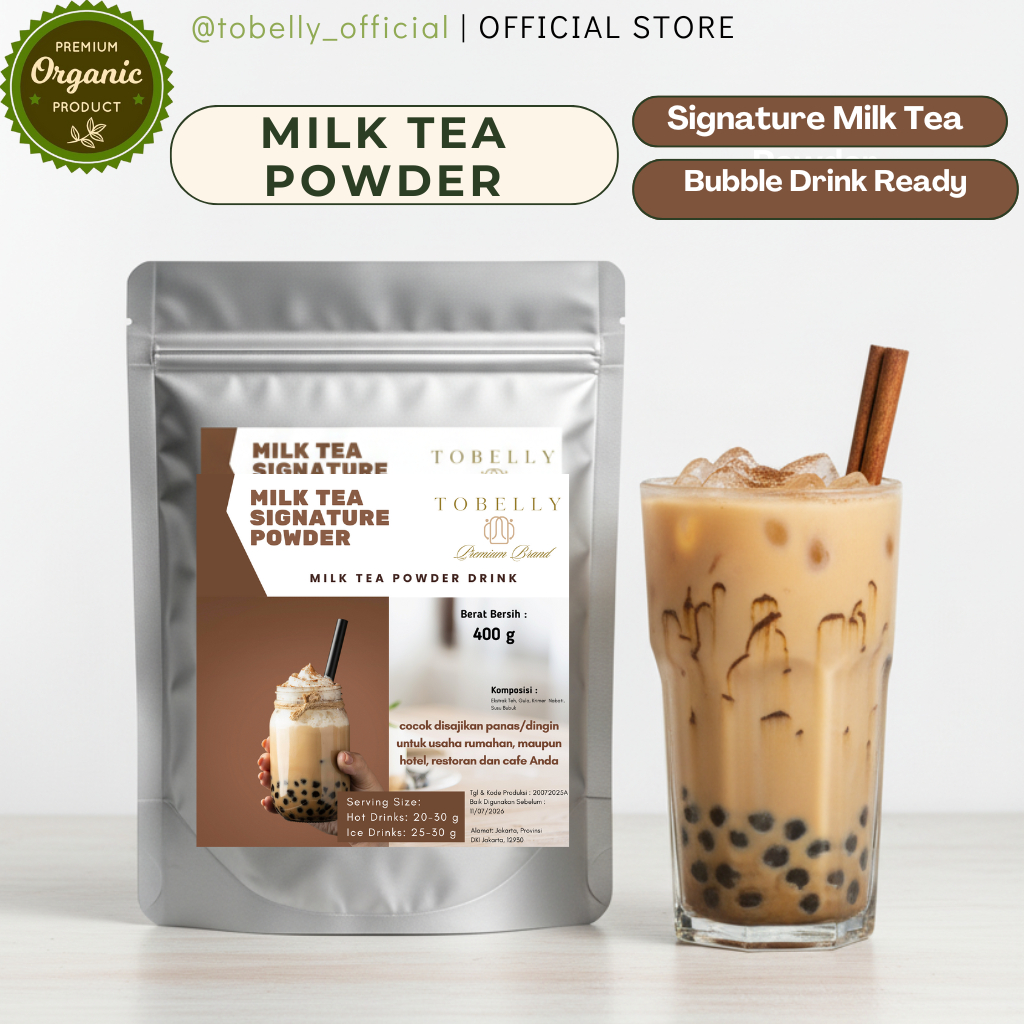 Jual Tobelly Minuman Bubuk Instan Halal Siap Seduh Rasa Premium Milk ...