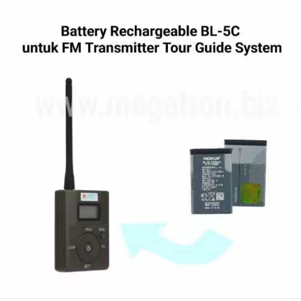 Jual Battery dan Mic untuk Portable FM Transmitter (Audio Tour Guide ...