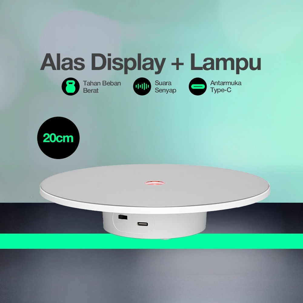 Jual Supermates Meja Rotating Stand Display RGB light display 360 ...